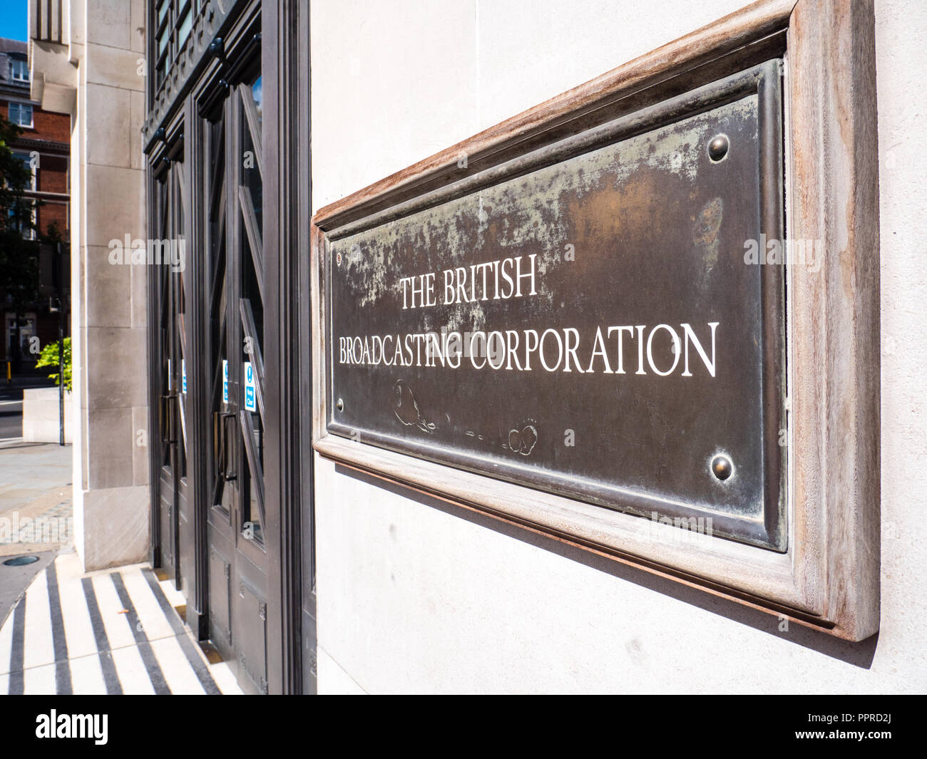 Entrance to, Old Broadcasting House, Broadcasting House, BBC Television ...