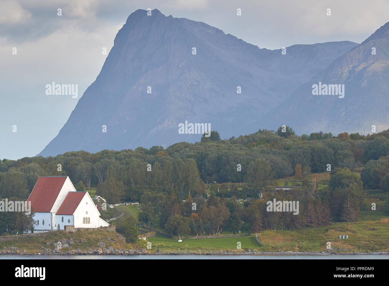 The Historic Norwegian Medieval Stone Trondenes Church (Trondenes Kirke ...