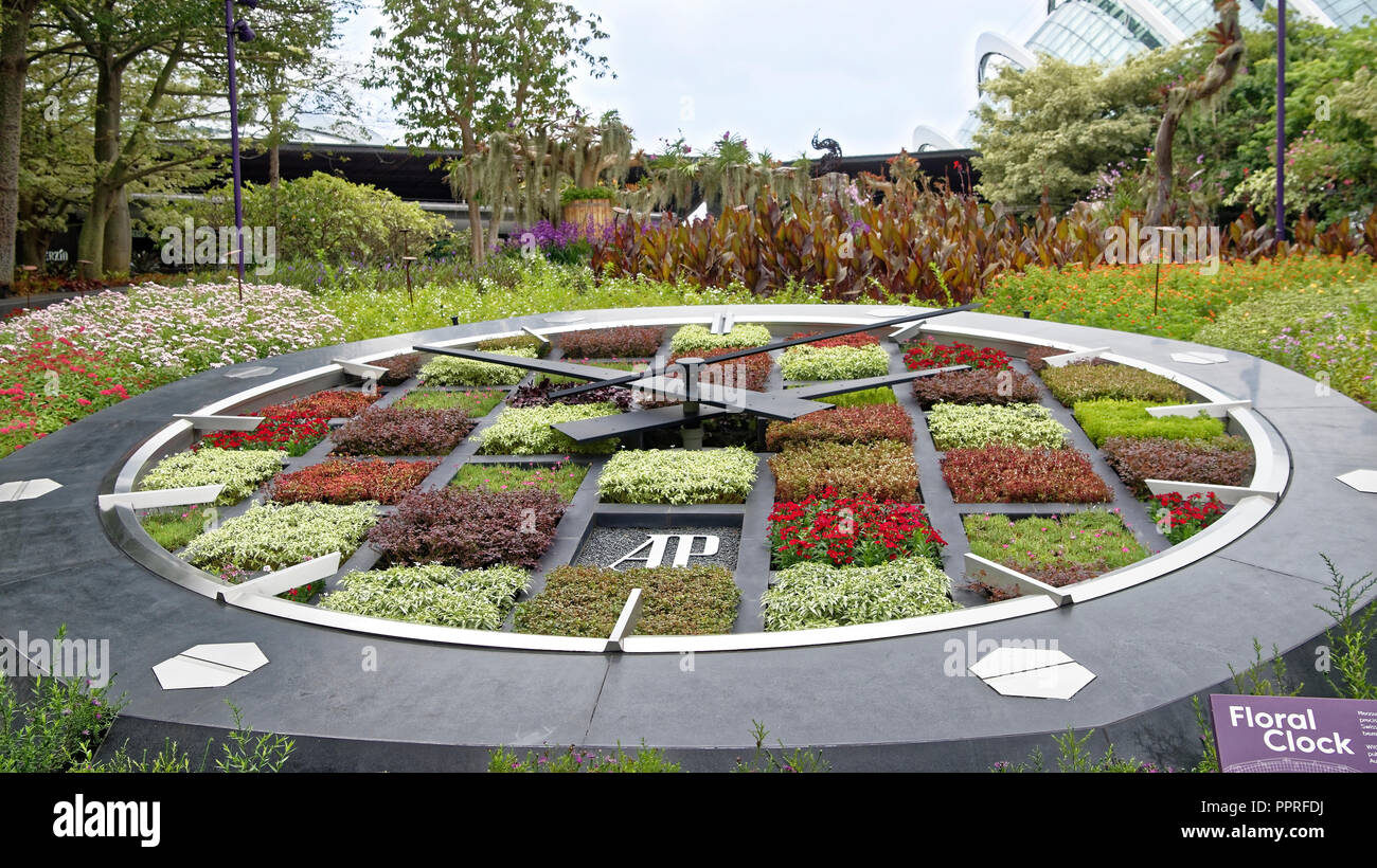 Singapore floral clock hi-res stock photography and images - Alamy