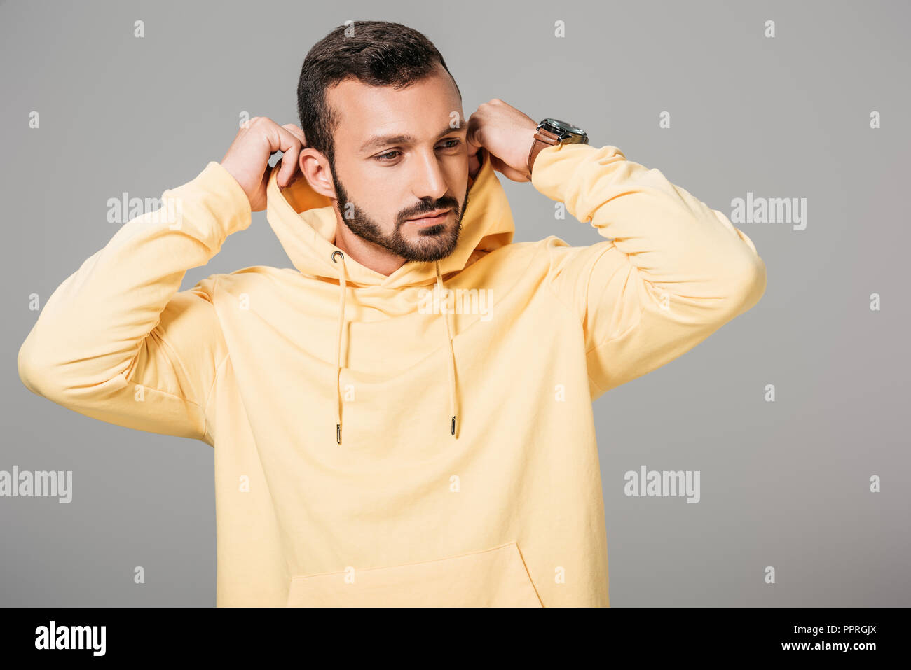 Bearded male model hi-res stock photography and images - Alamy