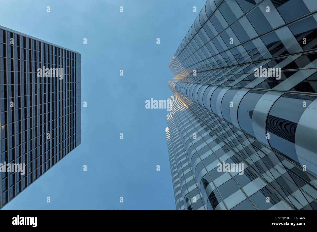 Architectural structures of San Francisco high rises at downtown ...