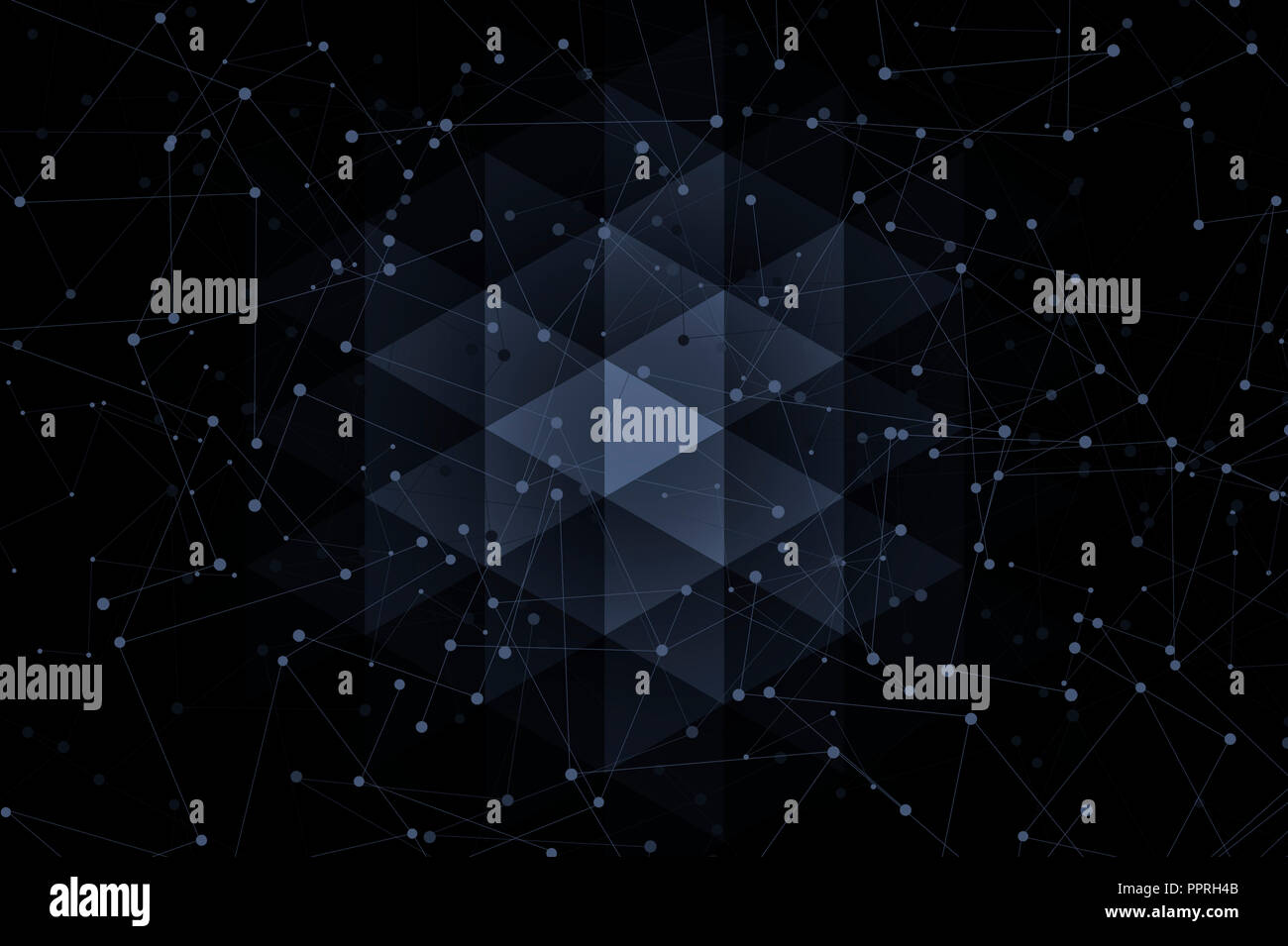 Abstract geometry surfaces, lines and points background Stock Photo - Alamy