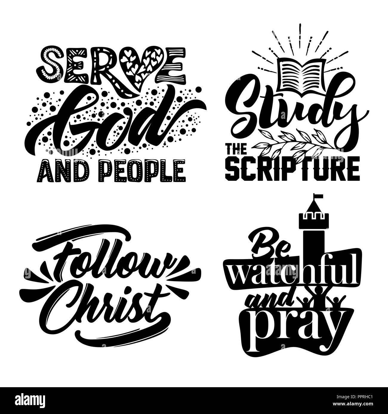 Christian Typography And Lettering Illustration Of The Phrases Of christian-typography-and-lettering-illustration-of-the-phrases-of