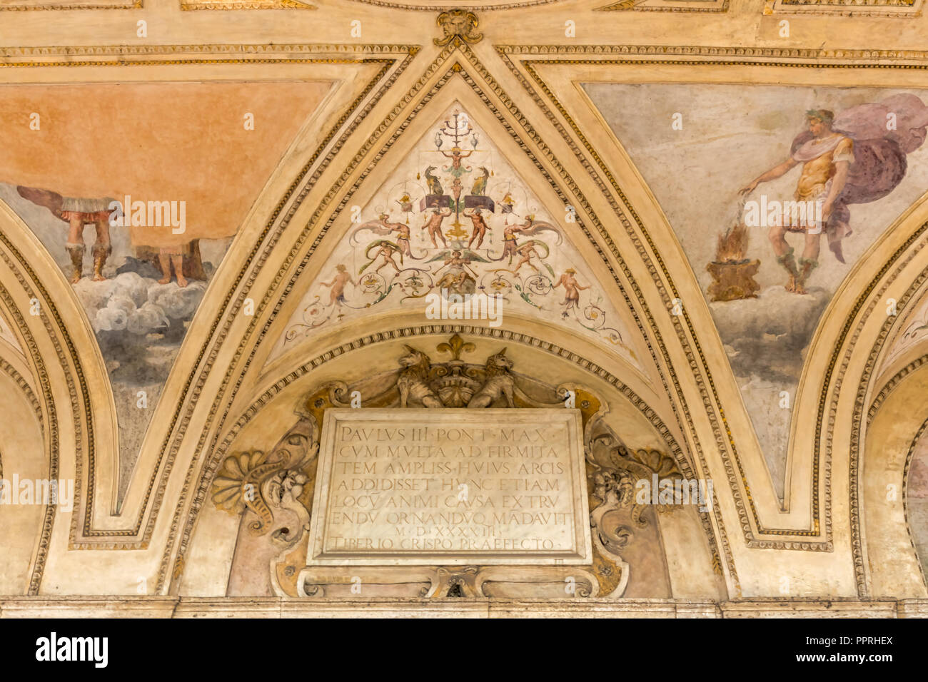 Ceiling painting with angel hi-res stock photography and images - Alamy