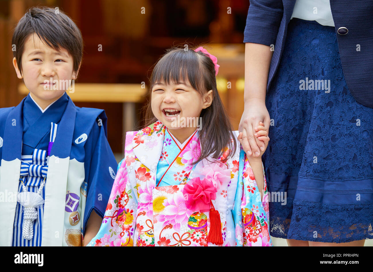 Japanese traditional Shichi-Go-San Stock Photo - Alamy