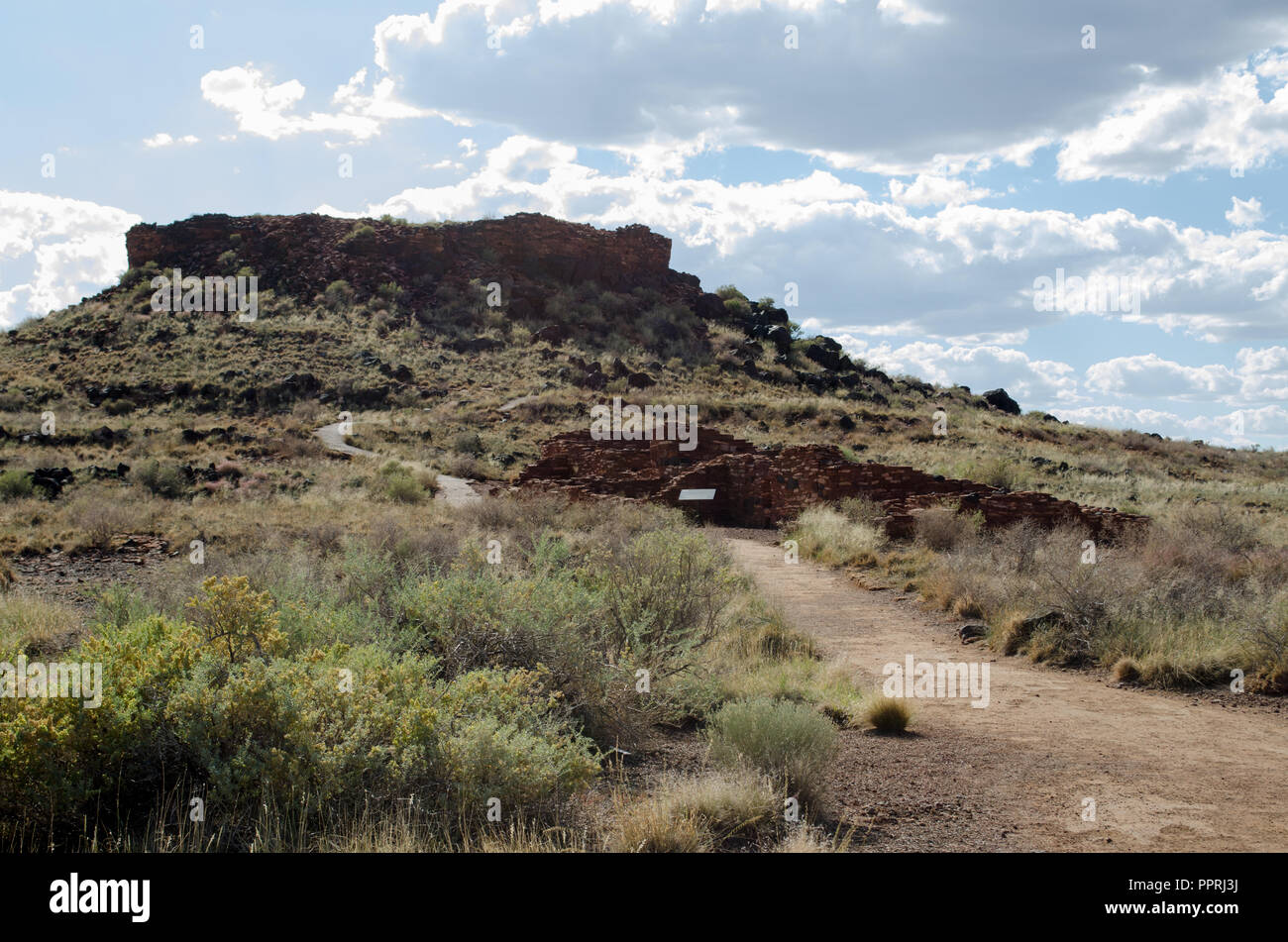The Wupatki pueblo ruins in northern Arizona date from the 1100s. This ...