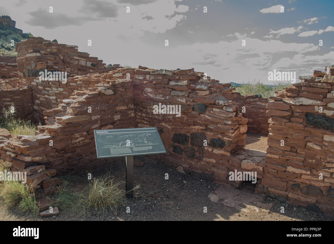 The Wupatki pueblo ruins in northern Arizona date from the 1100s. This ...