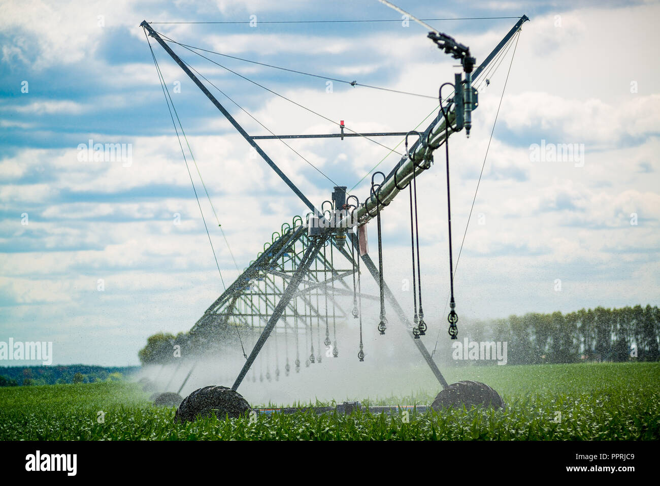 Pivot irrigation watering crop hi-res stock photography and images - Alamy
