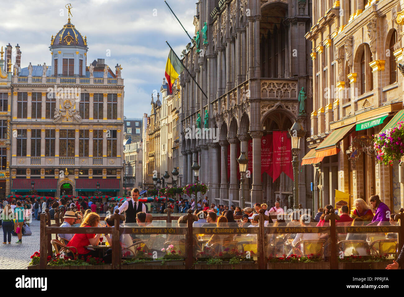 The Grand Place, the central square of Brussels, Belgium Stock Photo ...