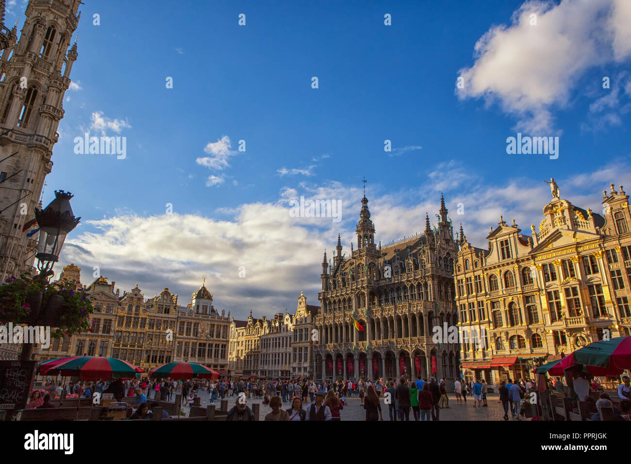 The Grand Place, the central square of Brussels, Belgium Stock Photo ...