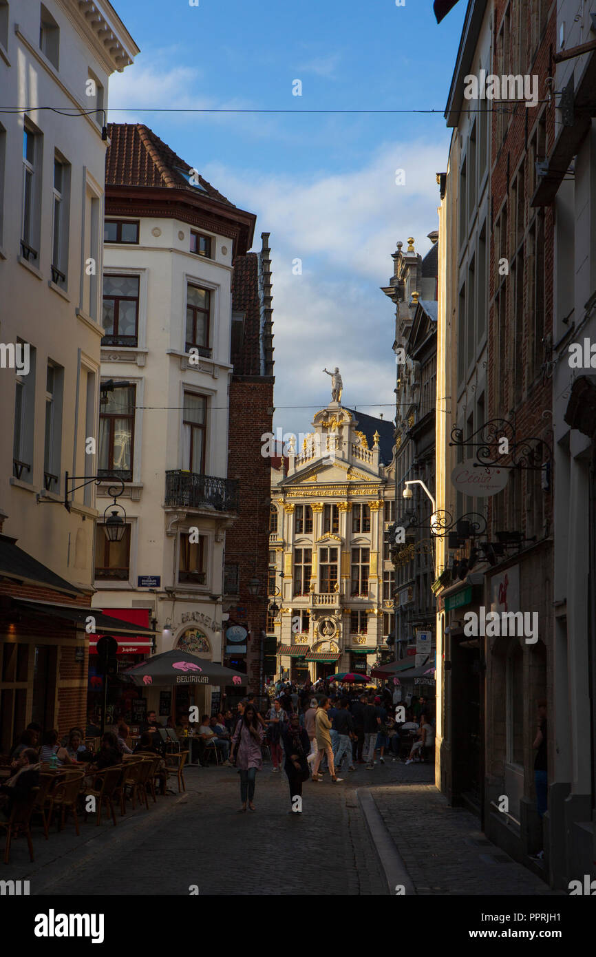 The Grand Place, the central square of Brussels, Belgium Stock Photo ...