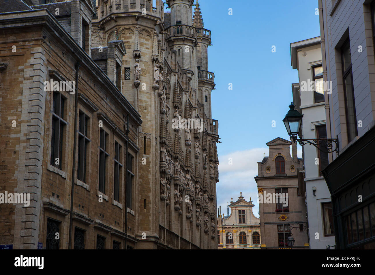 The Grand Place, the central square of Brussels, Belgium Stock Photo ...