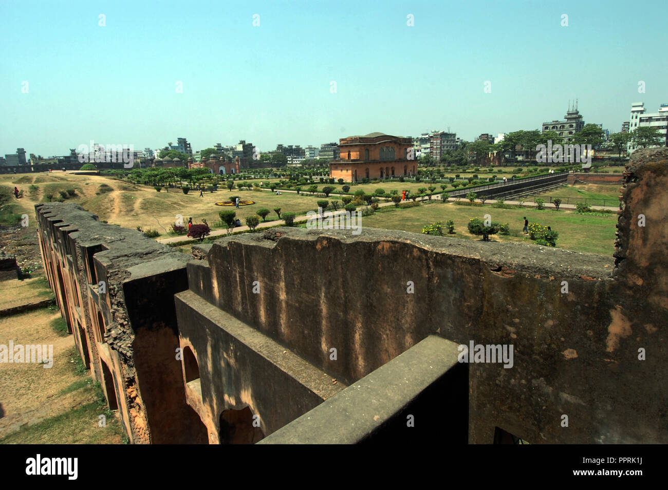 Dhaka, Bangladesh - March 21, 2006: Lalbagh Fort is an incomplete 17th ...