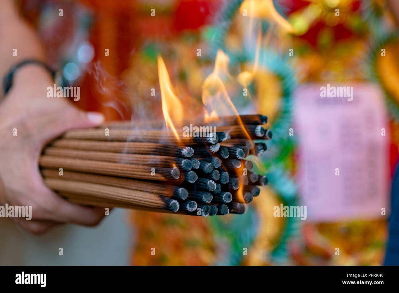 Chinese Prayer Paraphernalia - Culture and Mythology Stock Photo - Alamy