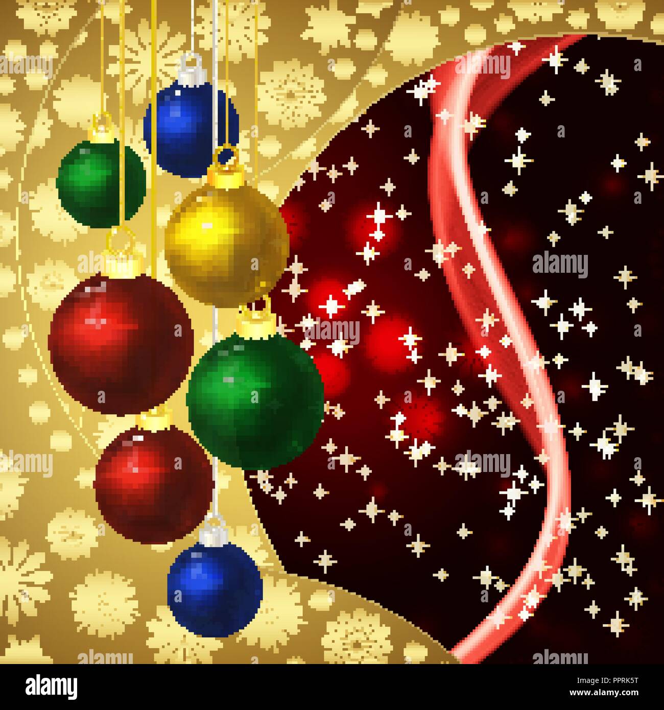 Star snow on red Stock Vector Images - Alamy