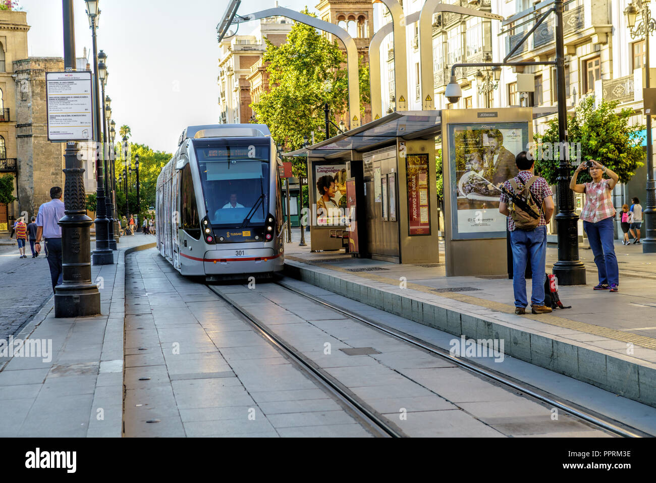 Transportation seville tram hi-res stock photography and images - Alamy