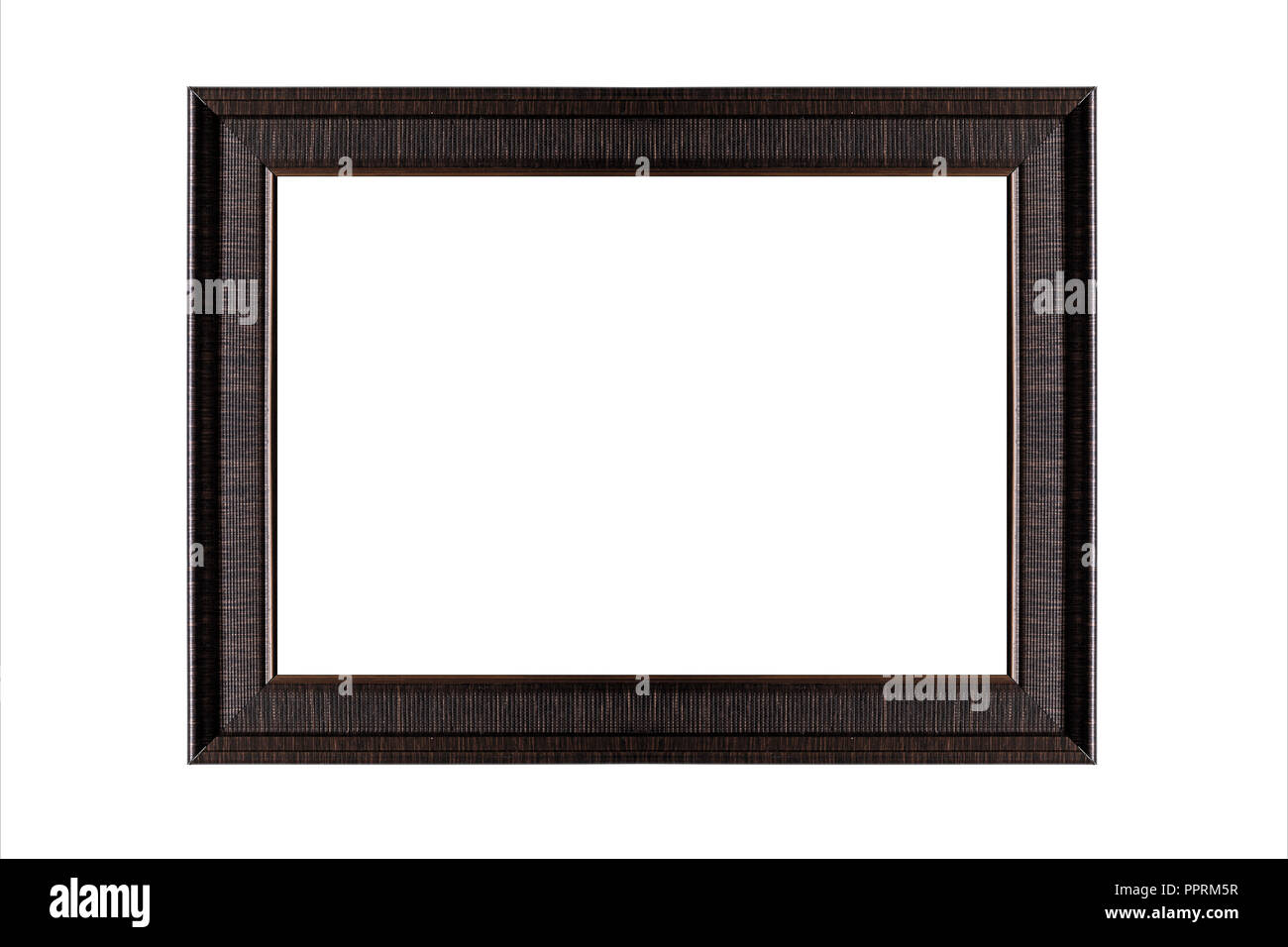 Classic wooden frame on white background, close up Stock Photo - Alamy