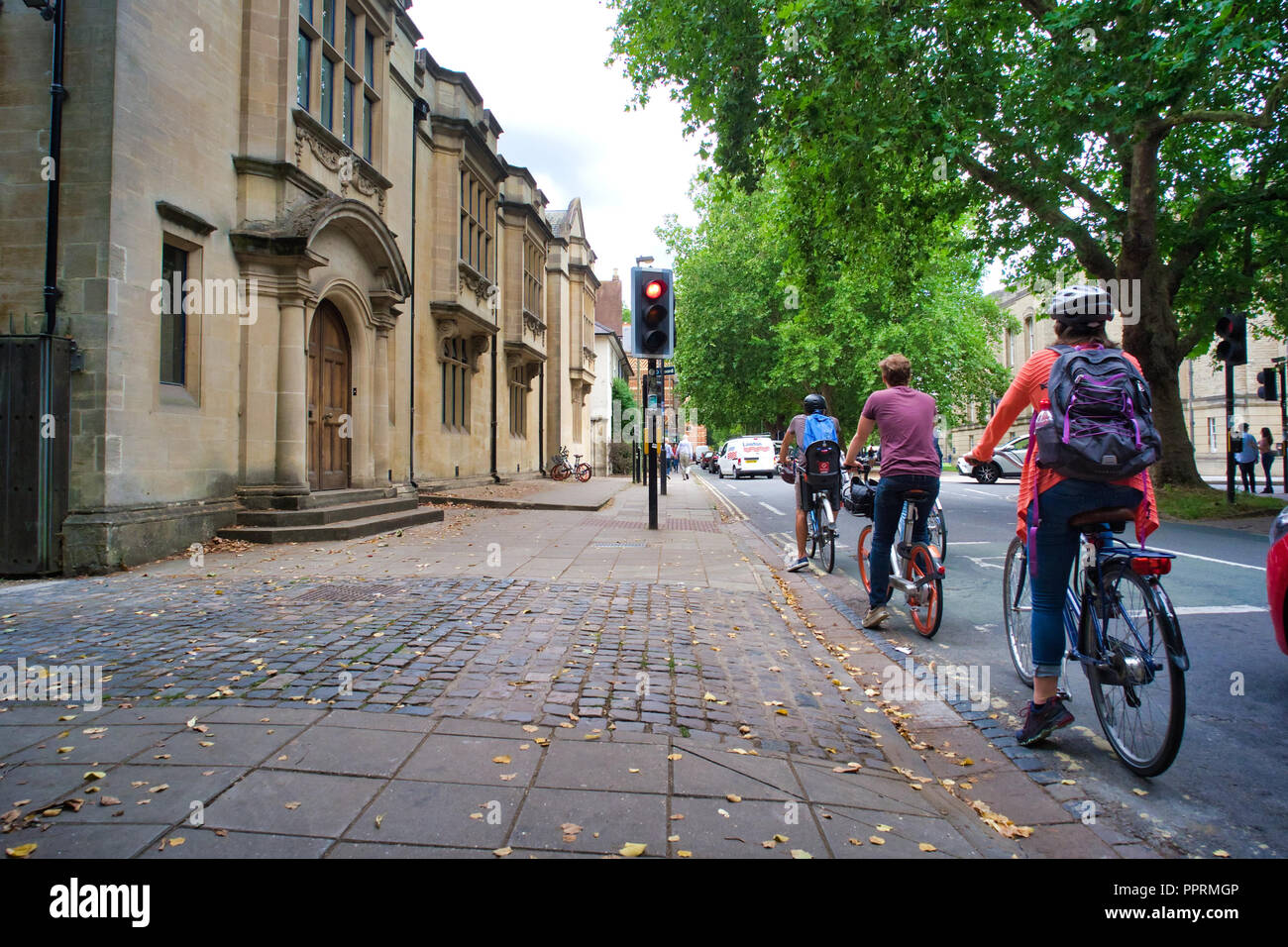 Cycling in Oxford, Oxfordshire, England, UK Stock Photo - Alamy