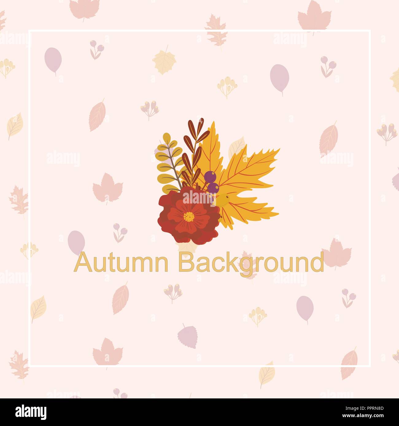 Autumn background, vector illustration Stock Vector Image & Art - Alamy