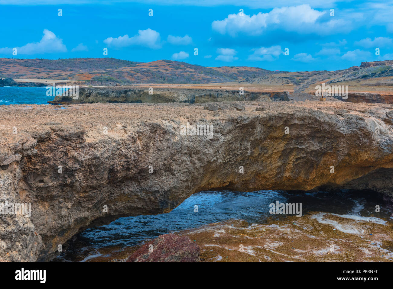 The Aruba Natural bridge was formed over hundreds of years ago. It ...