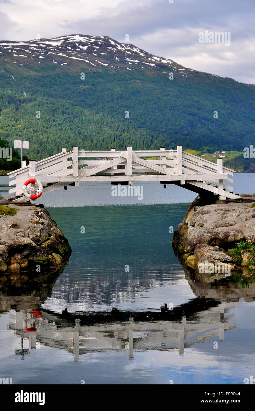 views of the loen village in norway with its fjord Stock Photo - Alamy