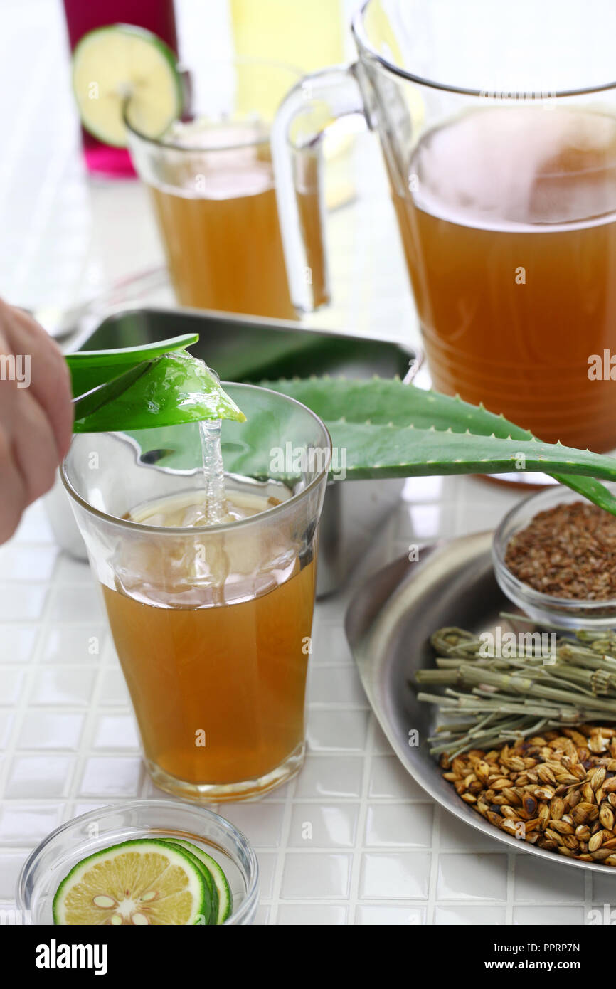 emoliente, traditional peruvian powerful healthy drink Stock Photo - Alamy