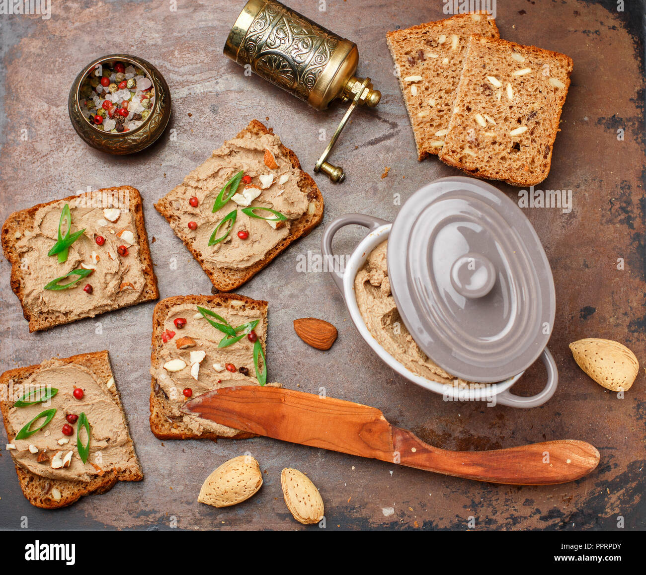 Chicken liver mousse hi-res stock photography and images - Alamy