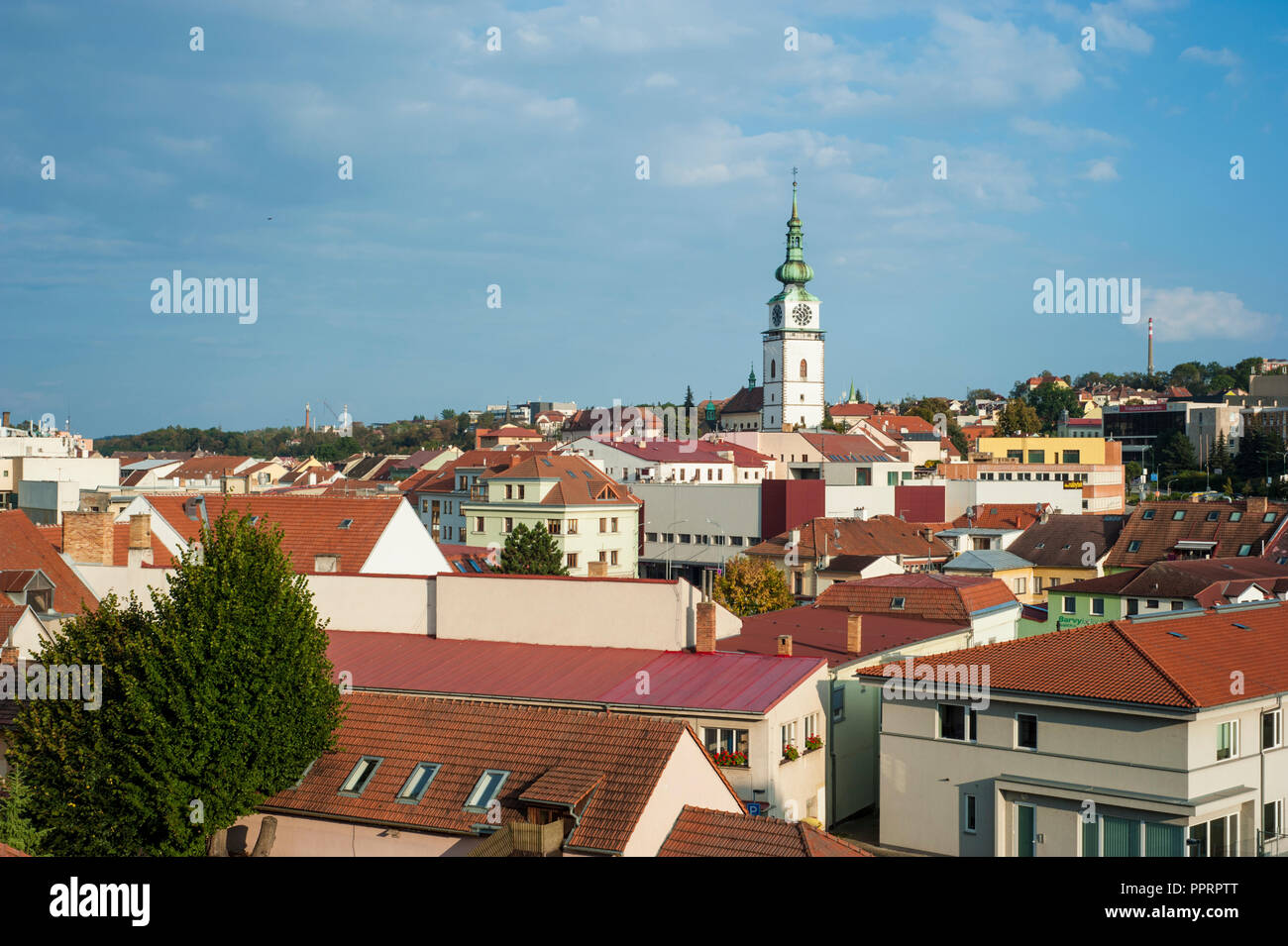 Trebic town tower hi-res stock photography and images - Alamy