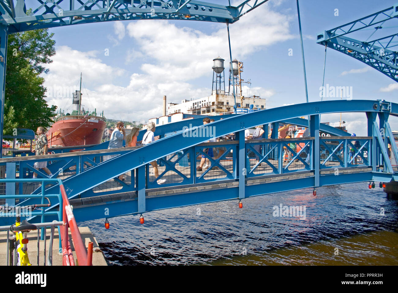 Minnesota Slip Drawbridge located in the Port of Duluth's Canal Park ...