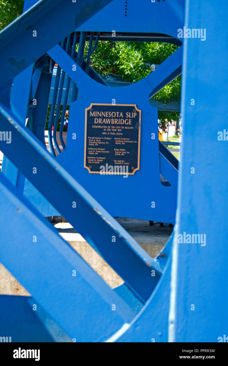 Minnesota Slip Drawbridge located in the Port of Duluth's Canal Park ...