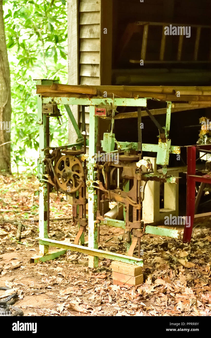 Rustic southern plantation farm equipment Stock Photo - Alamy