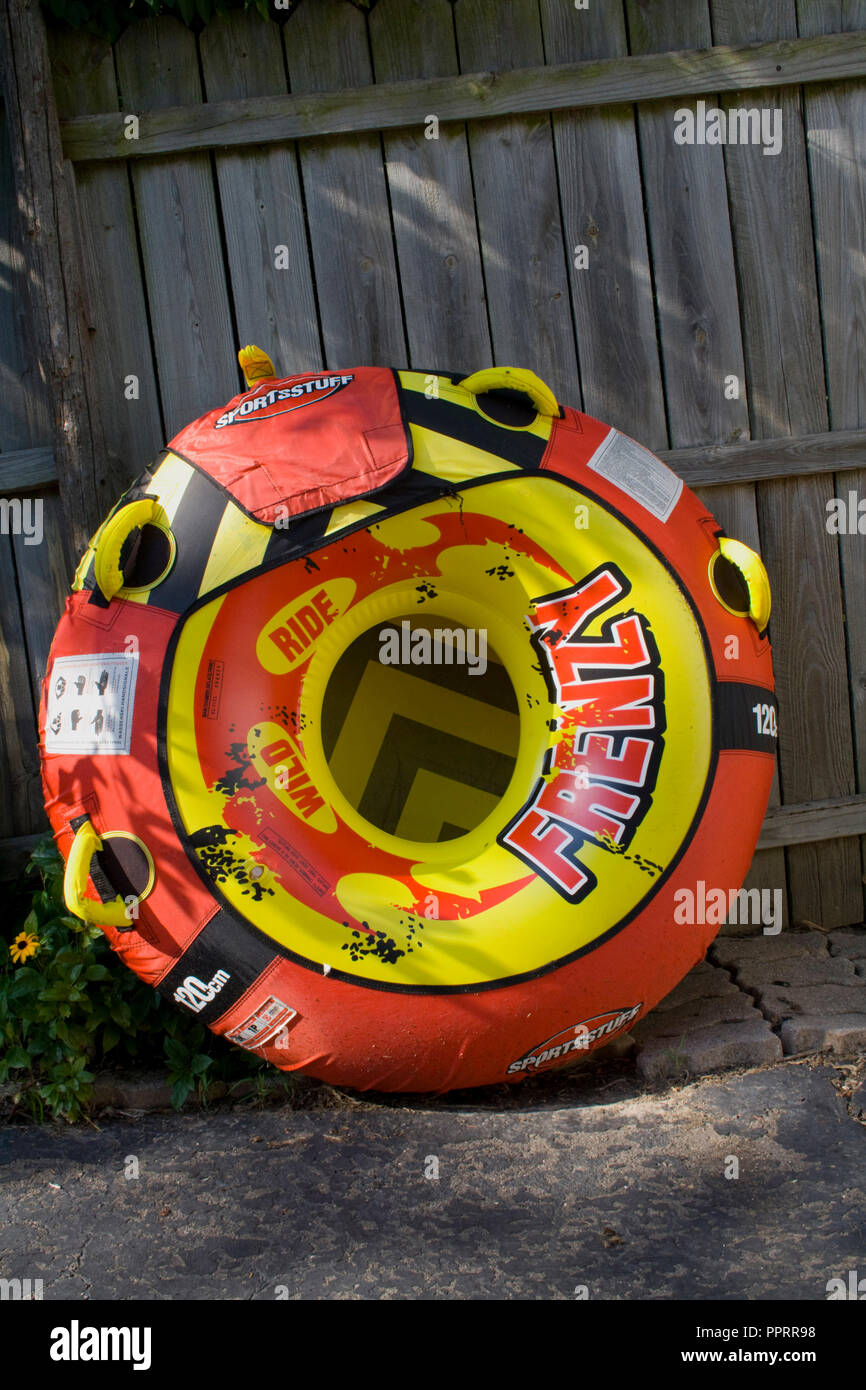 Frenzy wild ride inflatable towable water tube. Downers Grove Illinois ...