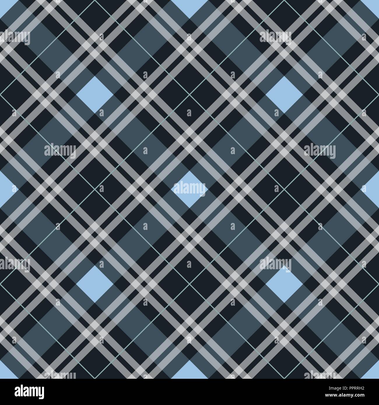 blue tartan fabric texture diagonal pattern seamless vector ...