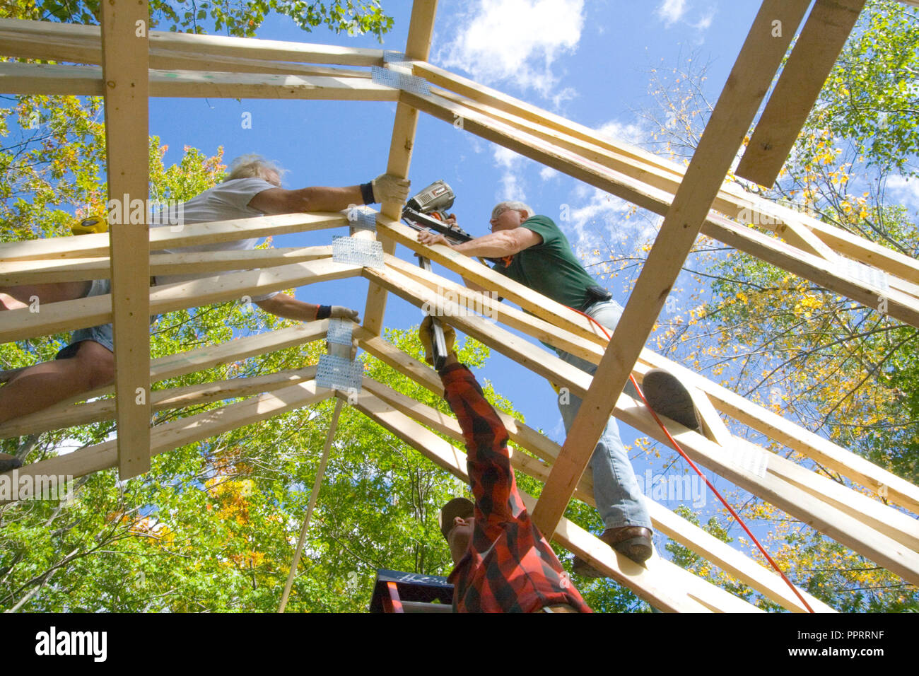 Roof framework hi-res stock photography and images - Alamy