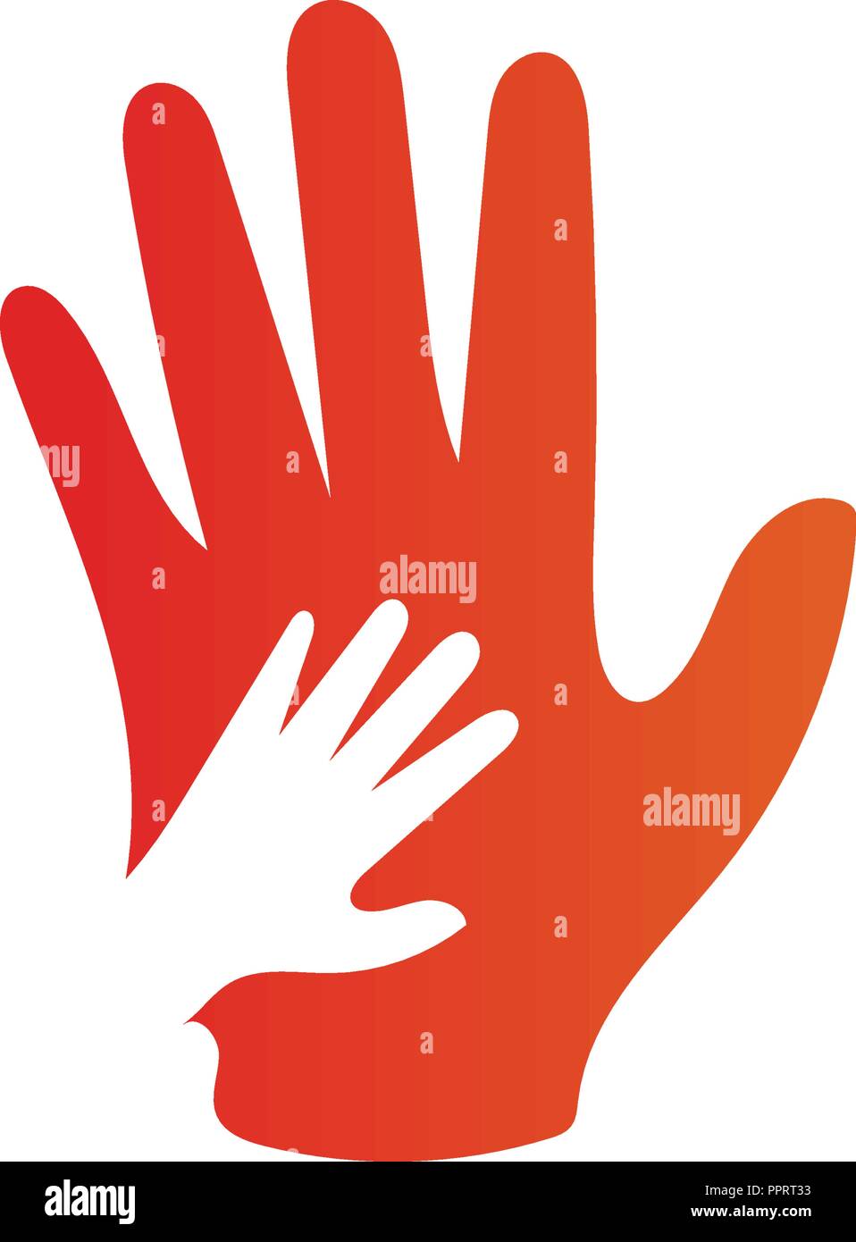Child hand palm white background Stock Vector Images - Alamy