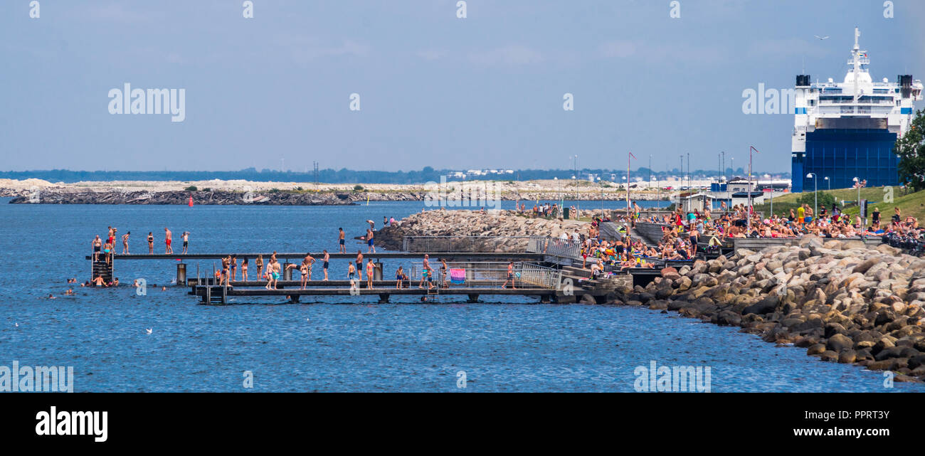 Scaniabadet sanctuary, popular summer swimming spot at Scaniapark on ...