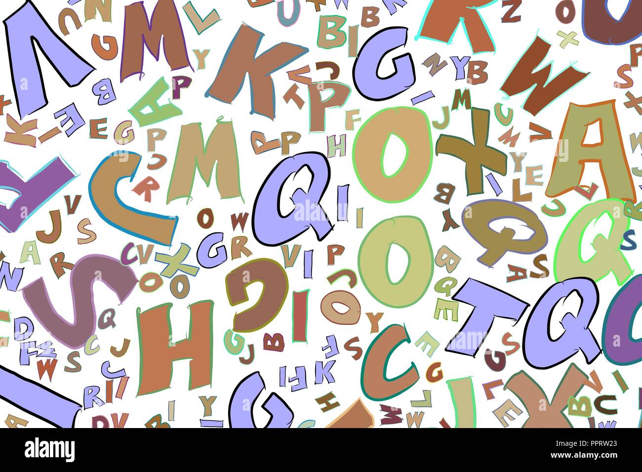 Abstract alphabets letters. Good for web page, wallpaper, graphic ...