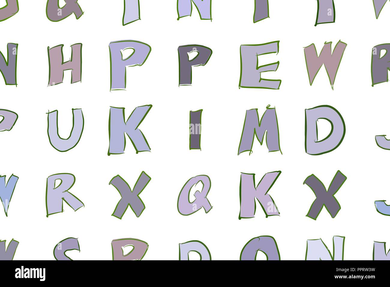 Artistic alphabets letters colorful background abstract. Cartoon style ...