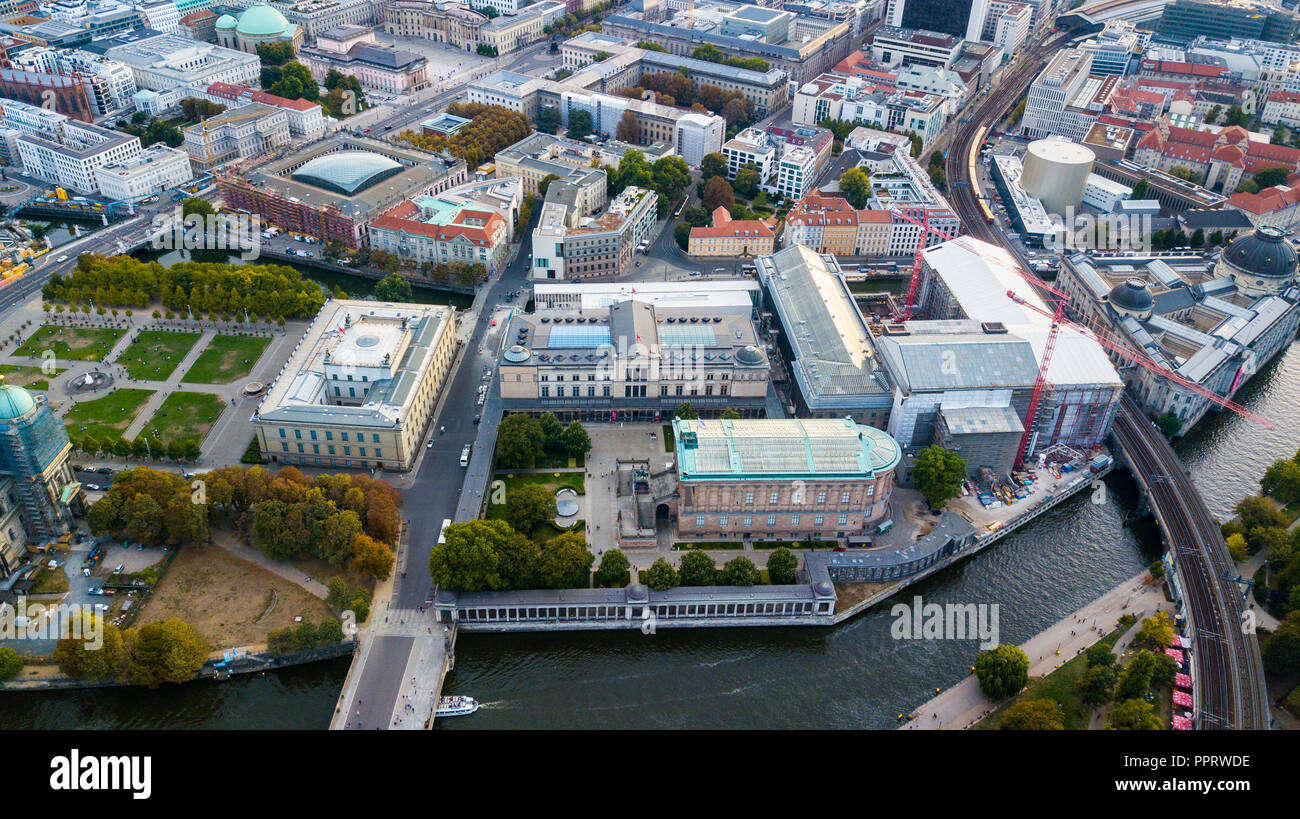 Berlin museum island aerial hi-res stock photography and images - Alamy