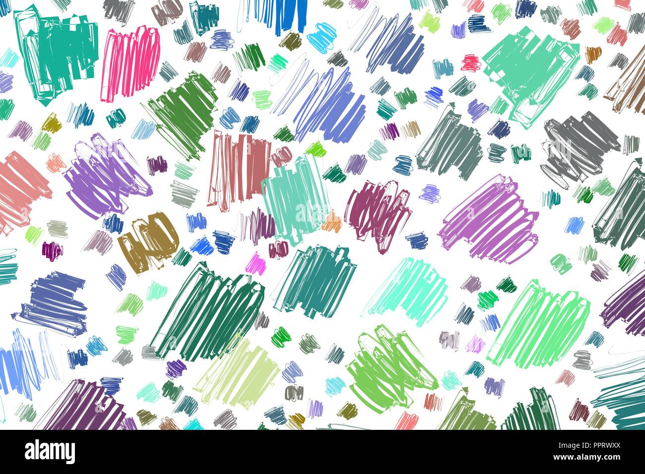 Abstract illustrations of pencil or pen lines Sketch, conceptual. Good ...