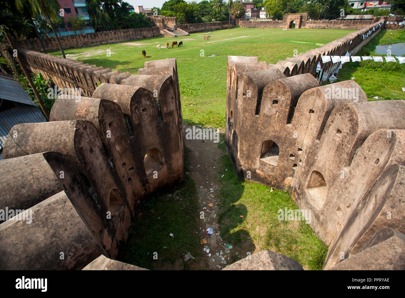 Sonakanda Fort, a Mughal river-fort located on the eastern bank of the ...