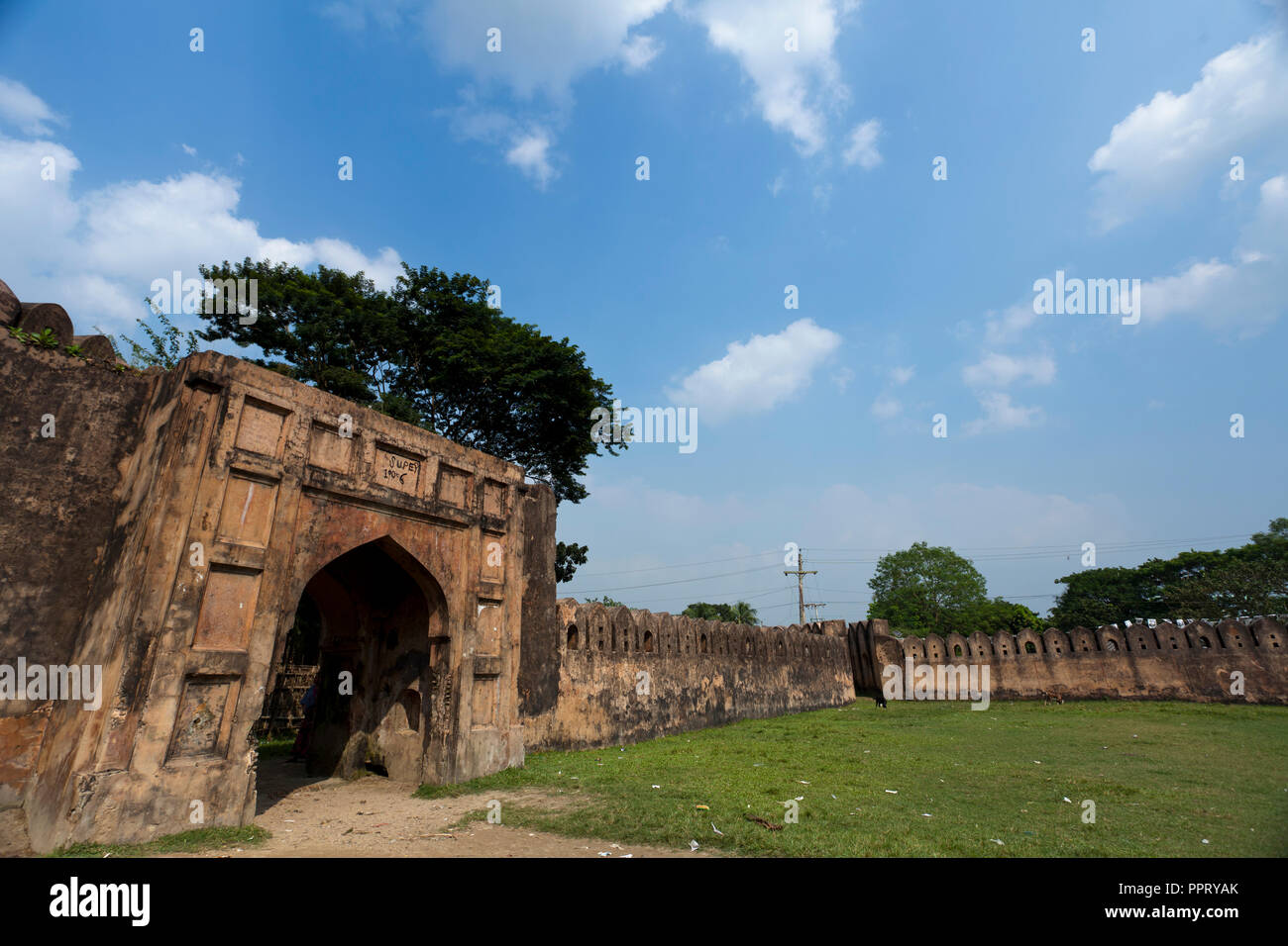 Sonakanda Fort, a Mughal river-fort located on the eastern bank of the ...