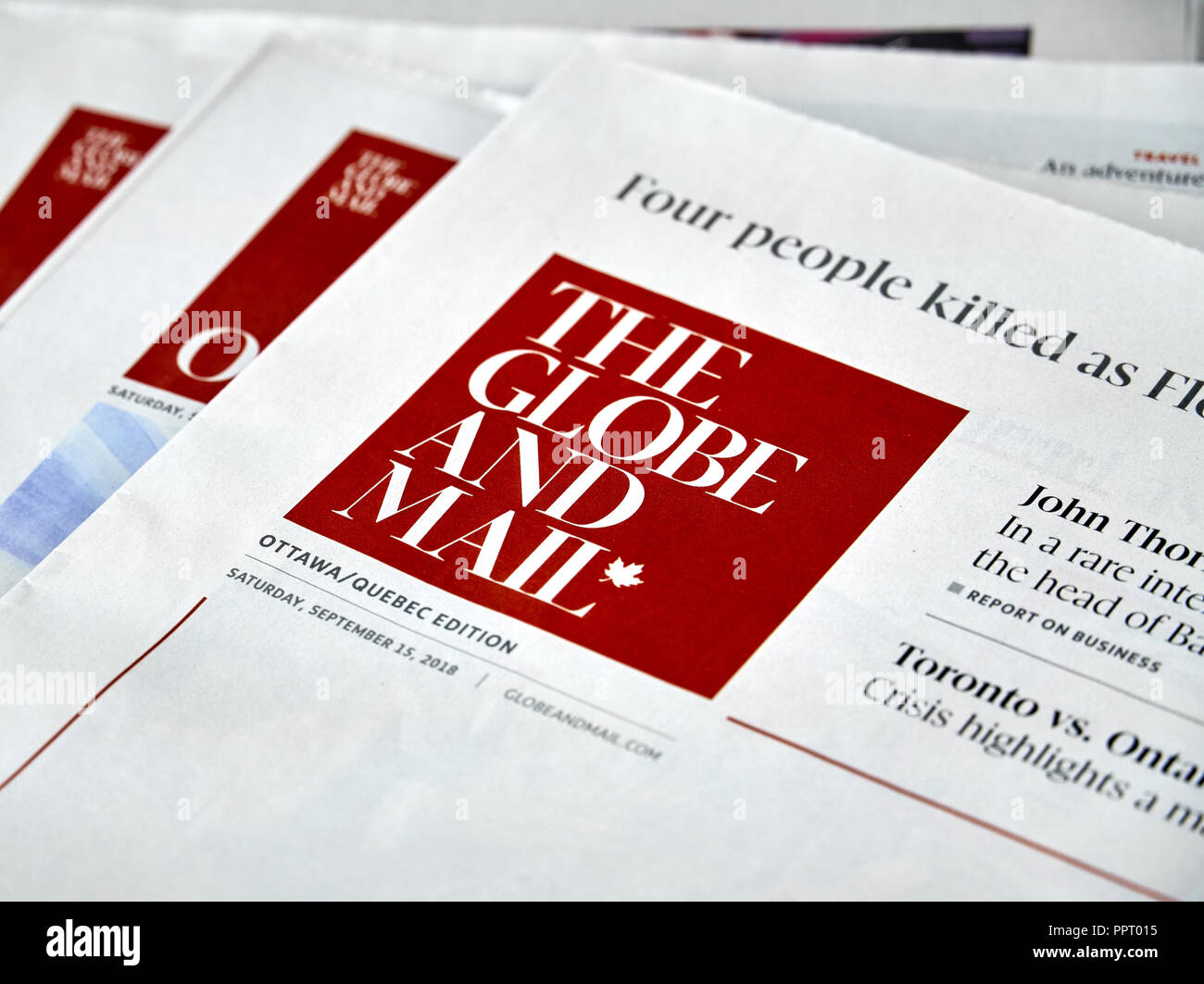 Canadian newspaper hi-res stock photography and images - Alamy