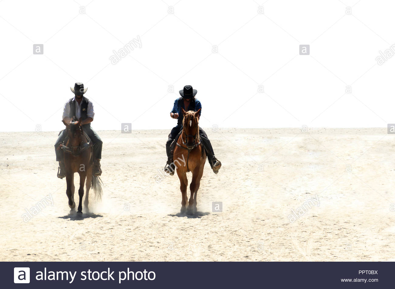 Two Cowboys Riding Horses High Resolution Stock Photography and Images ...