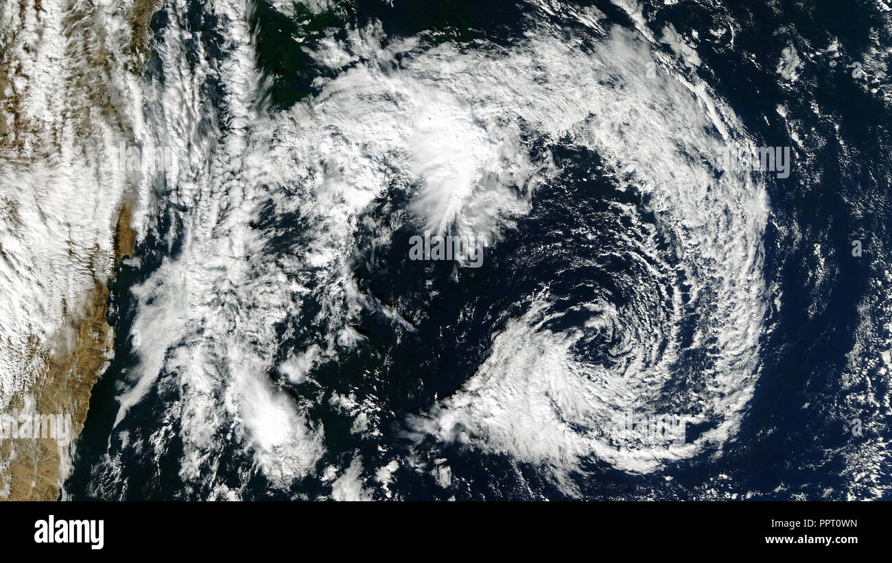 Typhoon from space. Satellite view. Elements of this image furnished by ...