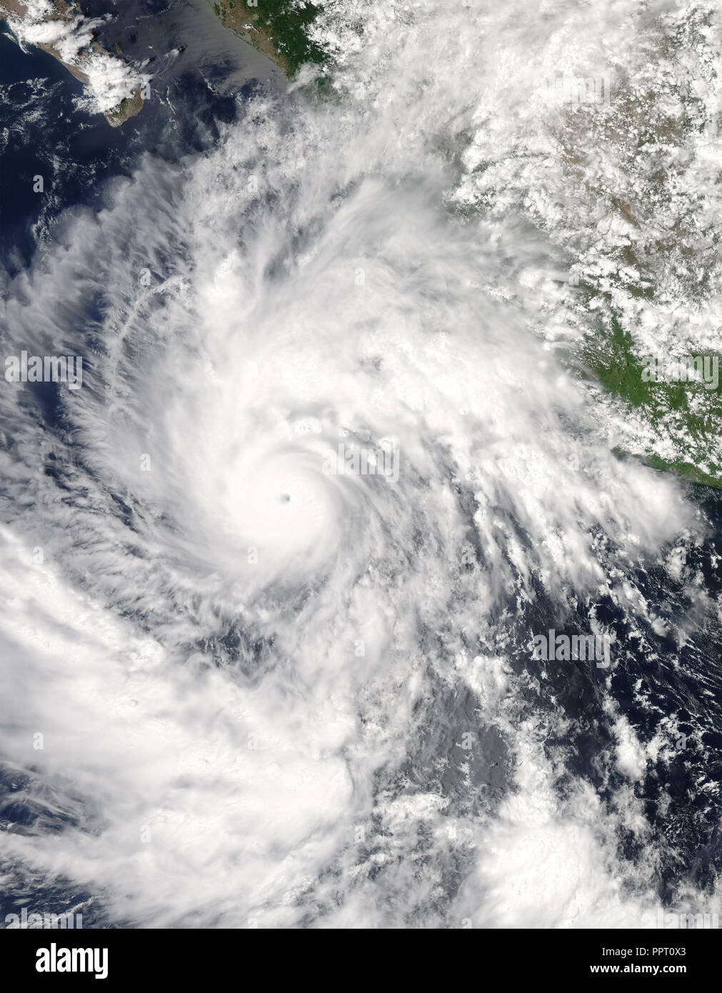 Giant cyclone on the planet Earth. Elements of this image furnished by ...
