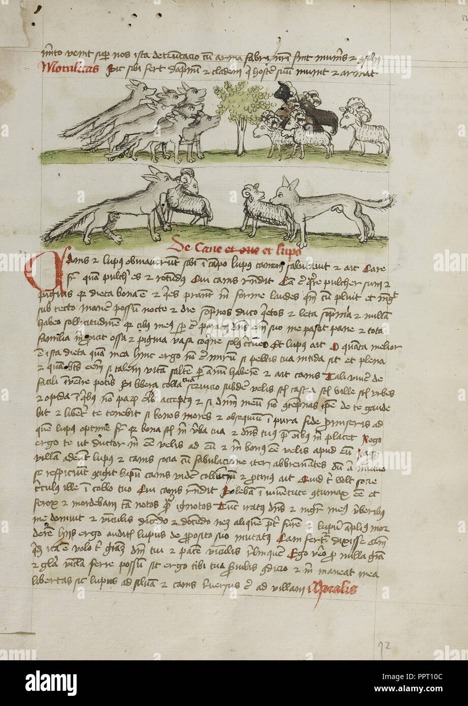 A Herd of Wolves Attacking a Flock of Rams; Trier, probably, Germany ...