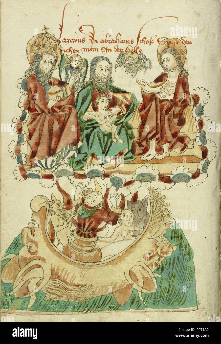 Lazarus in the Bosom of Abraham, The Rich Man in Hell; Follower of Hans ...