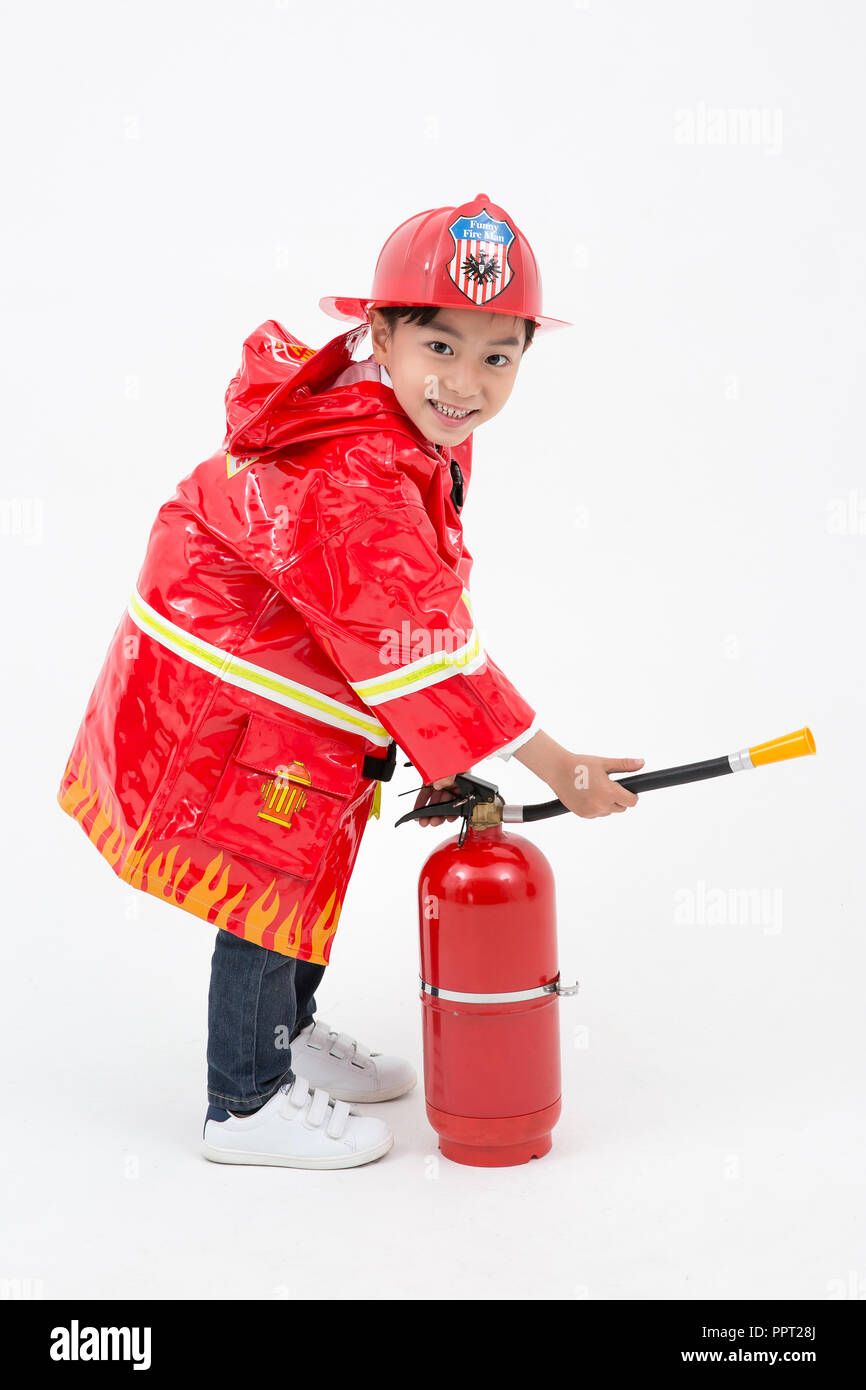 Children fire safety education 037 Stock Photo - Alamy