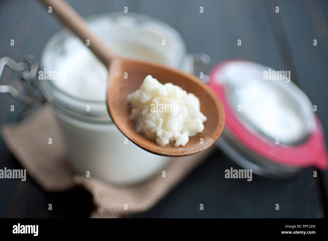 Closeup kefir hi-res stock photography and images - Alamy